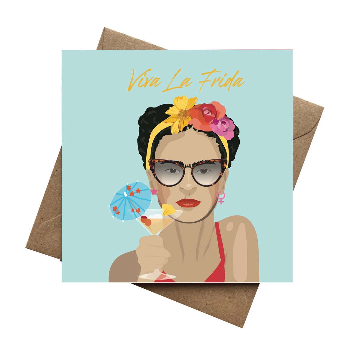 5 Pack Frida Kahlo Art Greeting Cards Mexican Artist Cards - Etsy