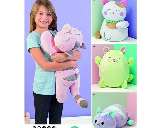 Stuffed Kitties Simplicity Sewing Pattern 8403 - Etsy