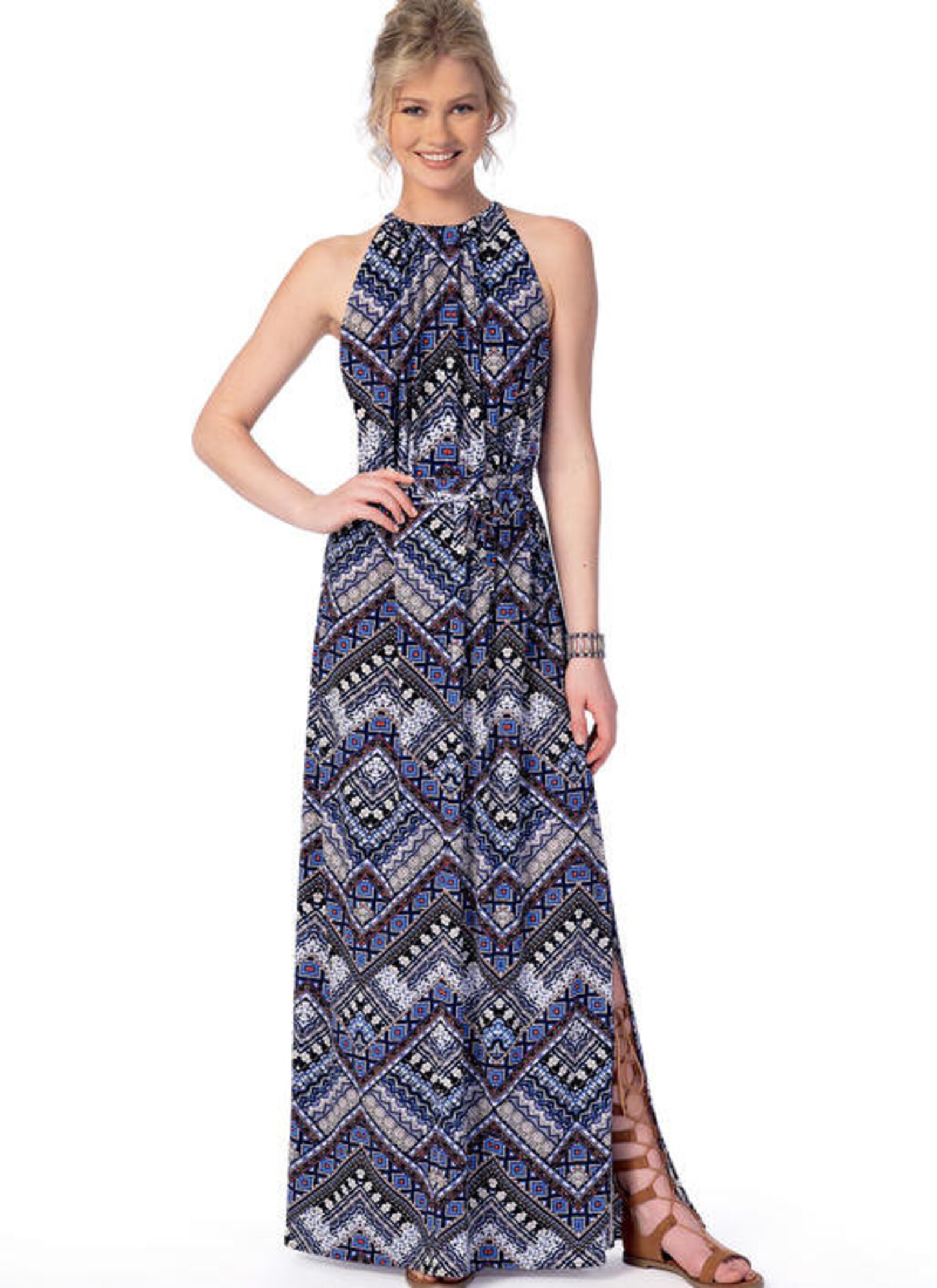 Misses Gathered-neckline Dresses With Ties, and Belt Mccall's Sewing ...