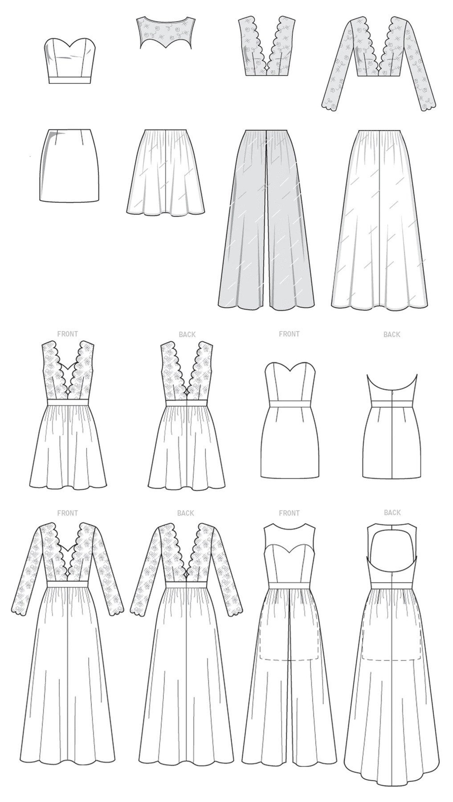 Misses Mix-and-match Sweetheart Dresses Mccall's Sewing Pattern M7507 ...