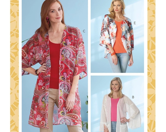 Misses Open-front Jackets Butterick Sewing Pattern B6328 - Etsy