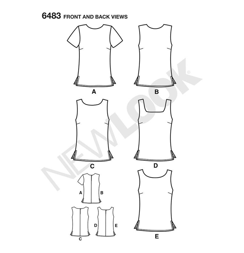 Misses' Tops New Look Sewing Pattern N6483 Uncut, FF - Etsy