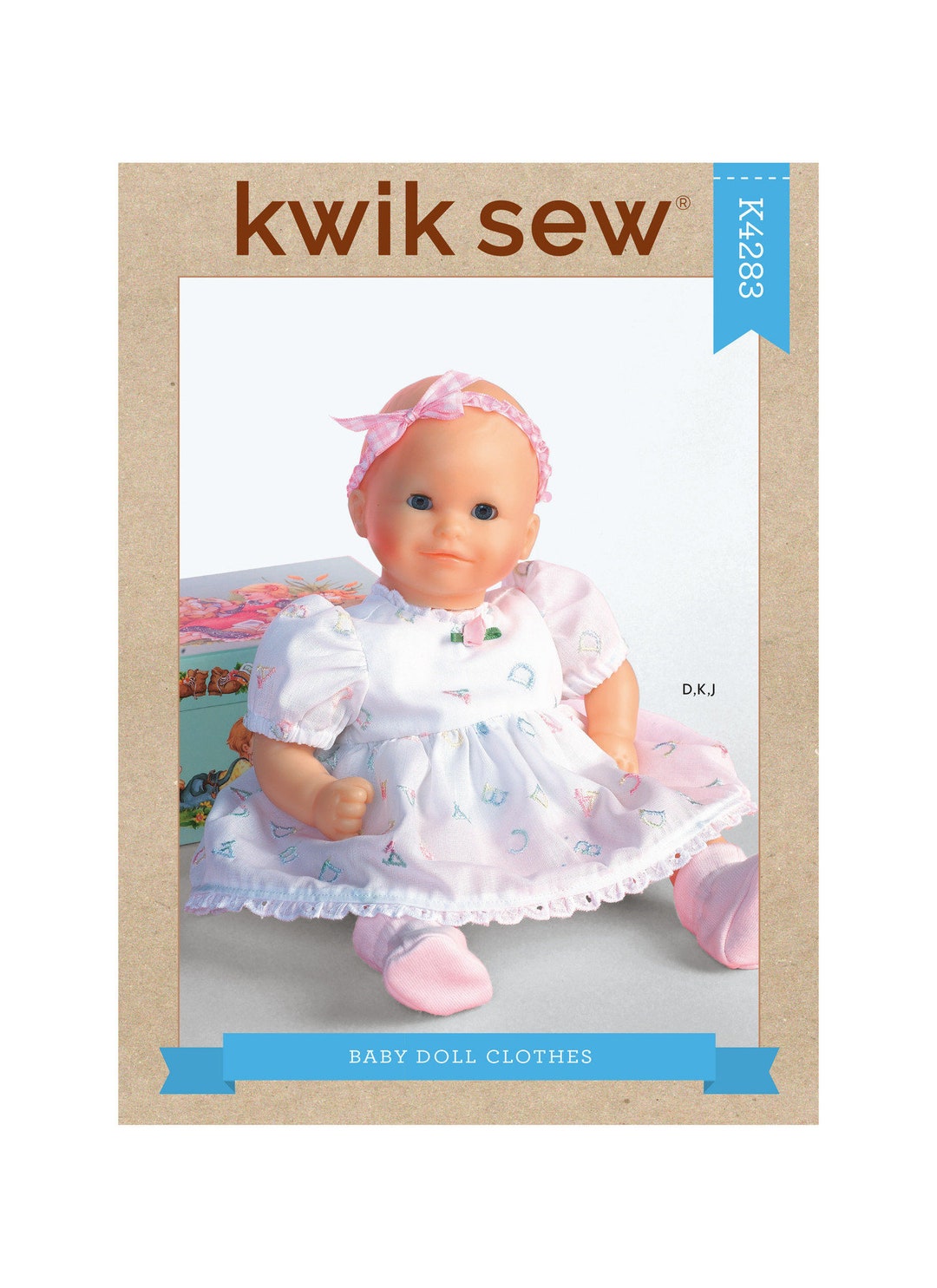 Baby Doll Clothes Kwik Sew Sewing Pattern K4283 Uncut, FF - Etsy