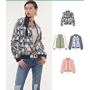 Misses' Flight Jacket New Look Sewing Pattern N6545 Uncut, FF - Etsy