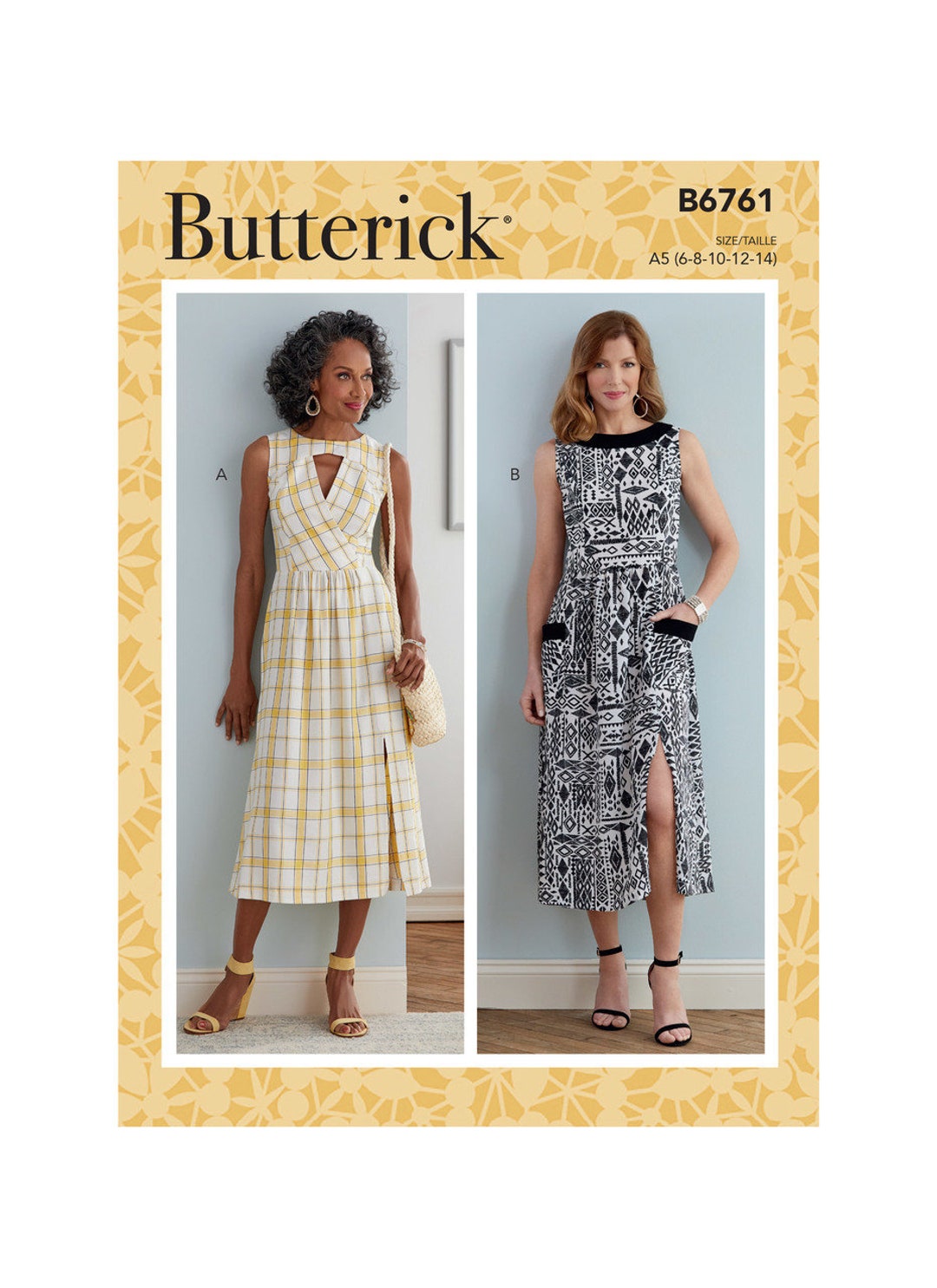 Misses' & Misses' Petite Dress Butterick Sewing Pattern B6761 - Etsy