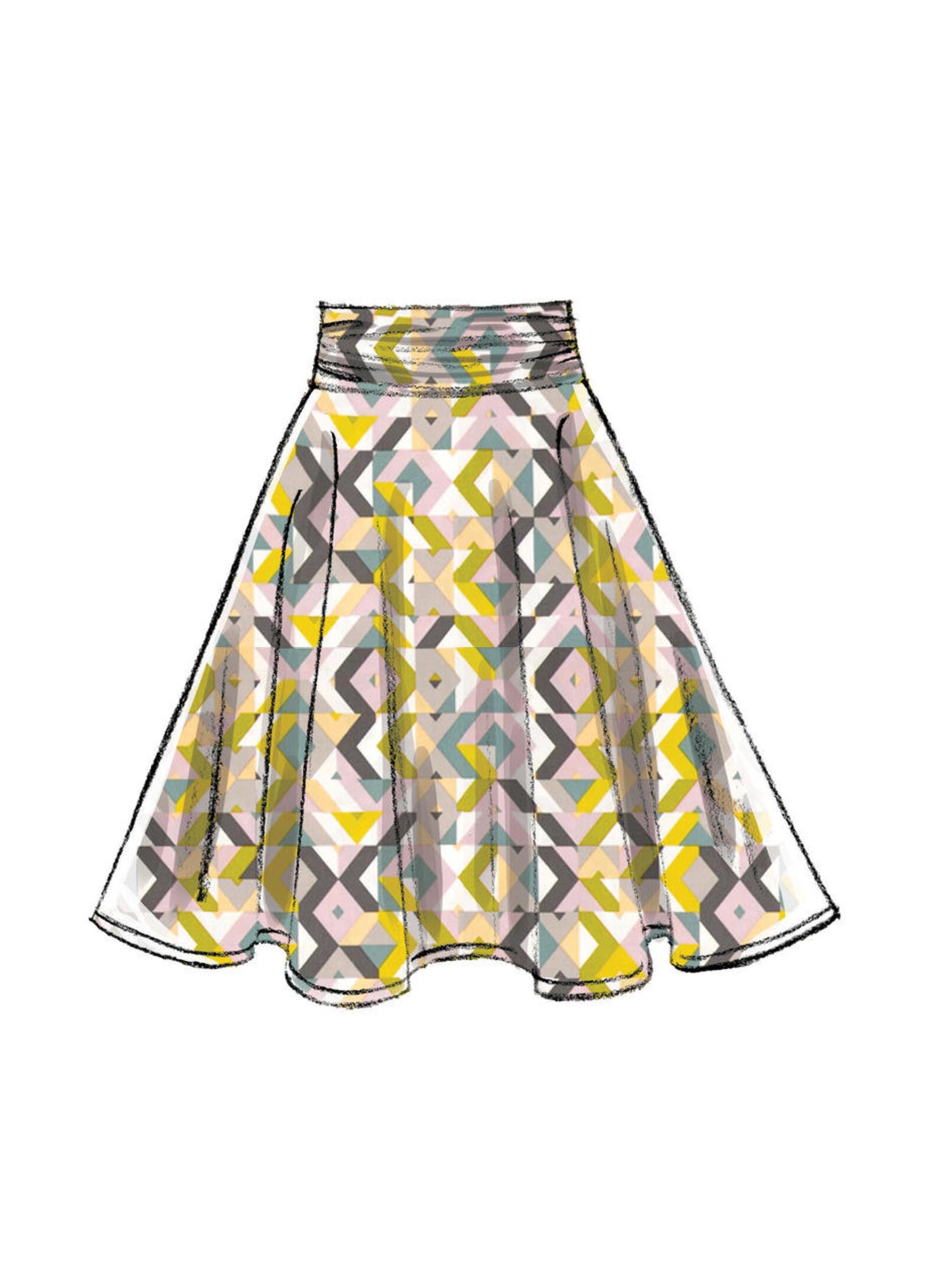 Misses' Flared Skirts Mccall's Sewing Pattern M7197 - Etsy