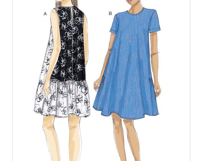 Vogue Sewing Pattern for Women's Dress, Pullover Dress, Minimalist ...