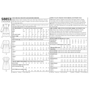 Children's and Girls' Dress Simplicity Sewing Pattern S8853 Uncut, FF ...