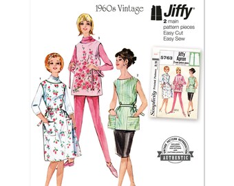 Misses' Back-wrap Dress and Jumper in Two Lengths Simplicity Sewing ...