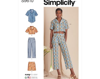 Misses Easy-to-sew Pants and Shorts Simplicity Sewing Pattern 8134 Uncut, FF - Etsy