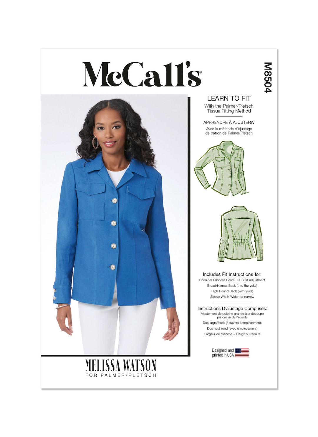 Misses' Jacket by Melissa Watson Mccall's Sewing Pattern M8504 Uncut ...