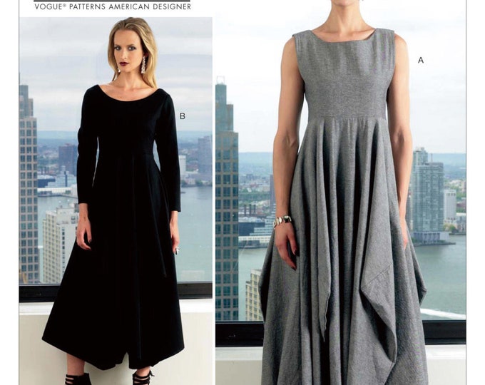 Misses Full-skirted Dresses Vogue Sewing Pattern V1312 - Etsy