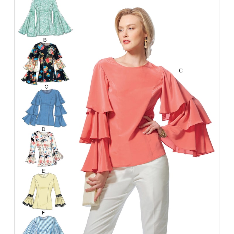 Flared Sleeve Tops - Etsy