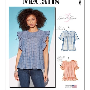 Misses Tops Mccall's Sewing Pattern M8325 Uncut, FF - Etsy