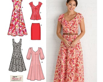 Simplicity Pattern 2917 Misses' & Plus Size Dresses - Etsy