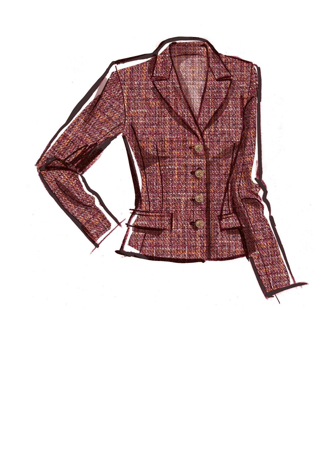 Misses Blazer and Vest by Melissa Watson Mccall's Sewing Pattern M8350 ...