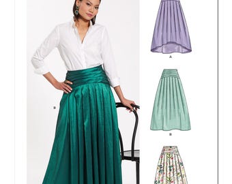 Uncut New Look Sewing Pattern 10538 6659 R10538 Misses' Pleated Skirt ...