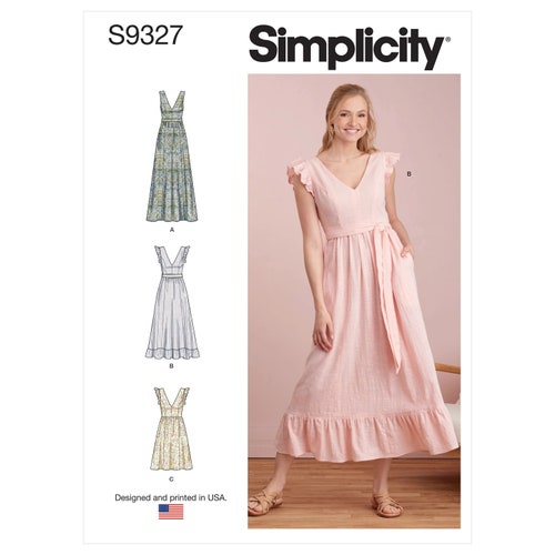 Uncut Simplicity Sewing Pattern 9140 10599 Misses Dress - Etsy