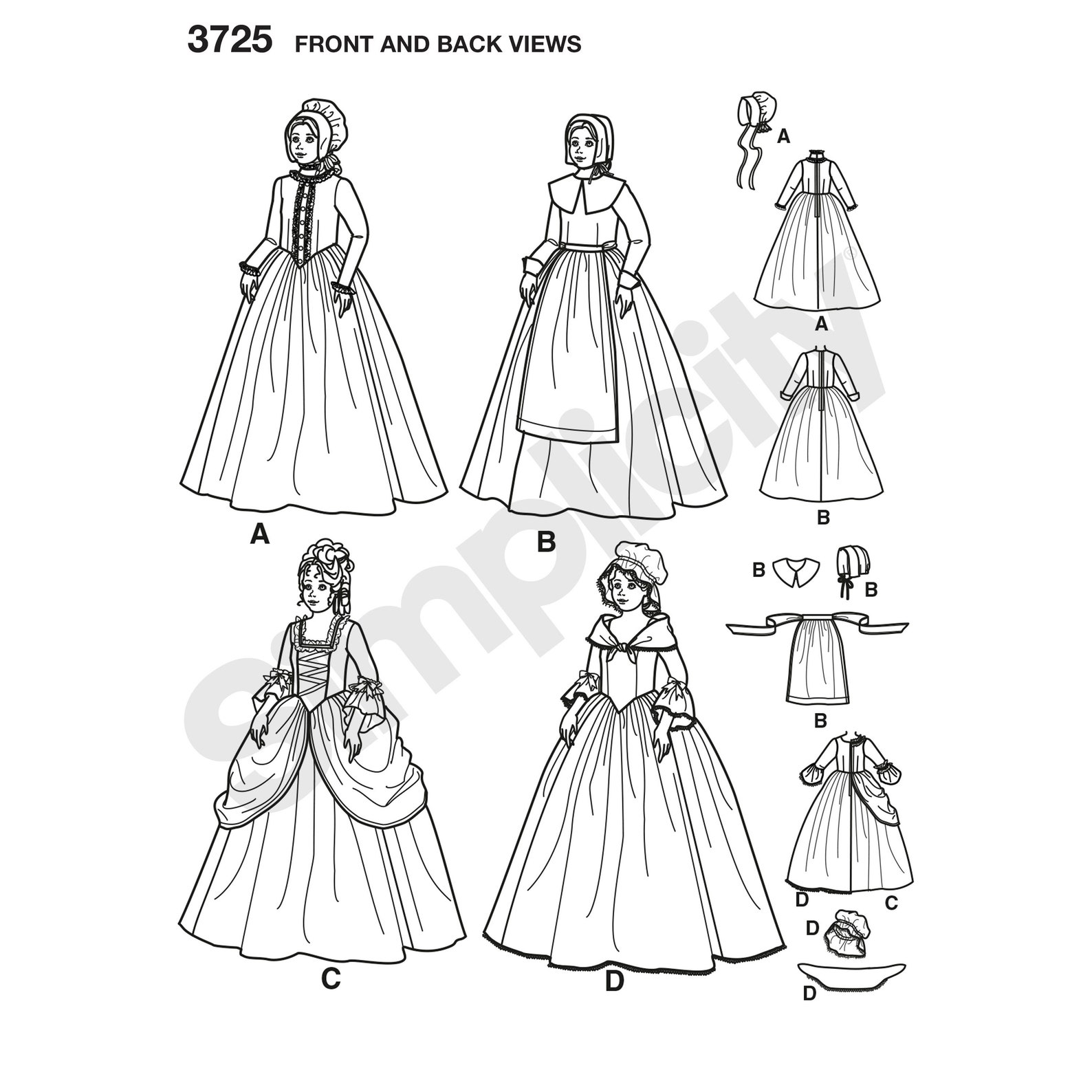 Child's & Girls' Costumes Simplicity Sewing Pattern - Etsy