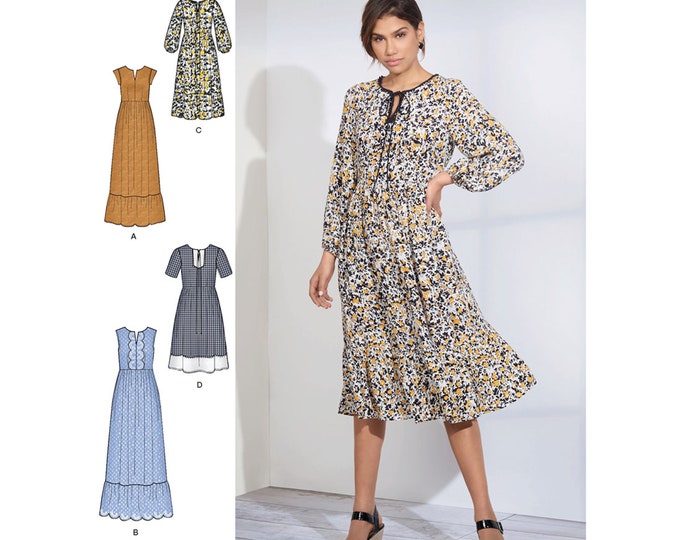 Misses Dress Simplicity Sewing Pattern S8910 Uncut, FF - Etsy