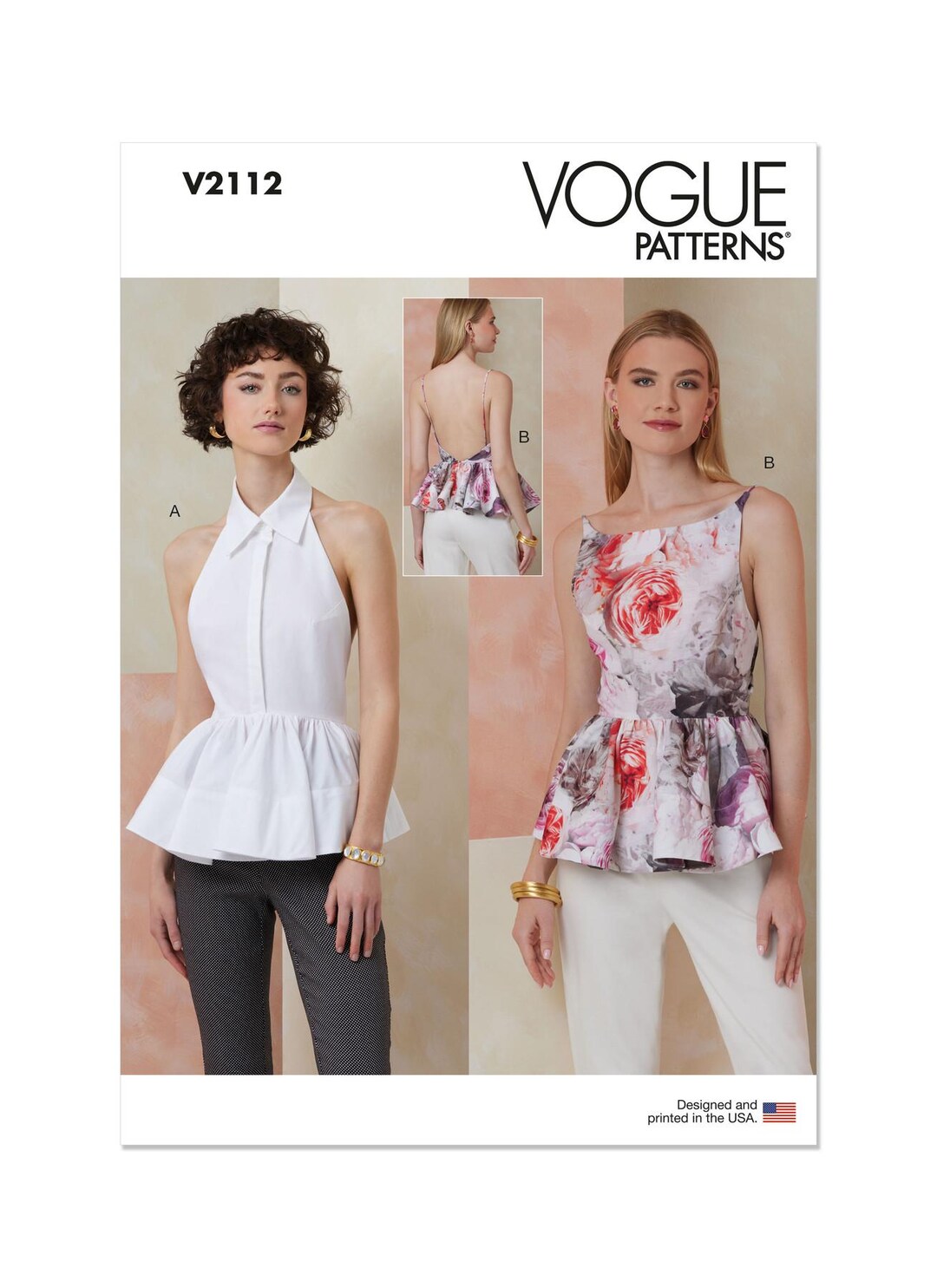 Misses' Tops Vogue Sewing Pattern V2112 Uncut, FF - Etsy