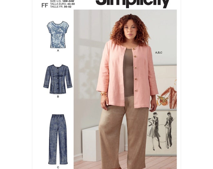 Women's & Men's Plus Size Cozywear Simplicity Sewing Pattern 3971 - Etsy