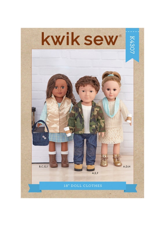 18 Doll Clothes Kwik Sew Sewing Pattern K4307 | Etsy Australia