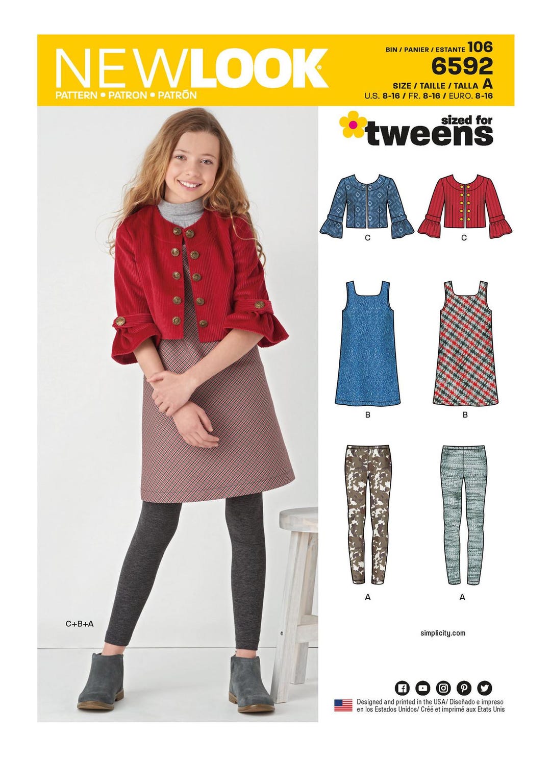 Girls' Sportswear New Look Sewing Pattern N6592 Uncut, FF - Etsy