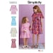 Children's and Girls' Dress Simplicity Sewing Pattern S8853 Uncut, FF ...
