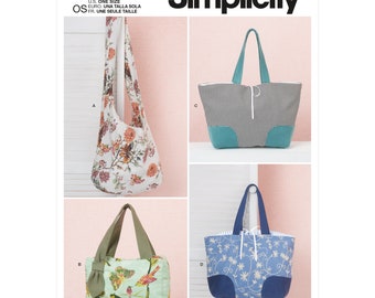 Quilted Bags in Three Sizes Simplicity Sewing Pattern 8310 Uncut, FF - Etsy