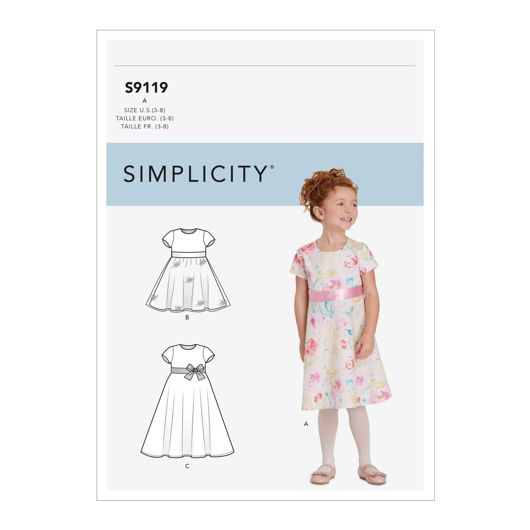 Children's Dresses Simplicity Sewing Pattern S9119 Uncut, FF - Etsy