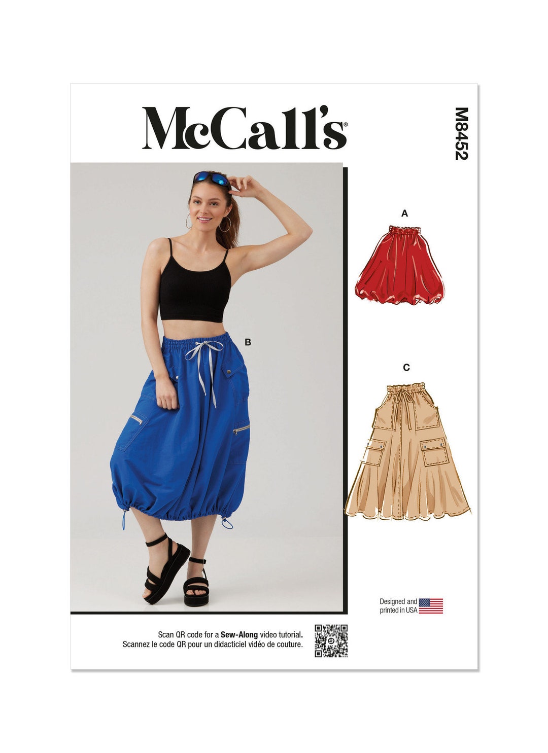 Misses' Skirt in Two Lengths Mccall's Sewing Pattern M8452 Uncut, FF - Etsy