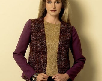 Misses Open-front Jackets Butterick Sewing Pattern B6328 - Etsy