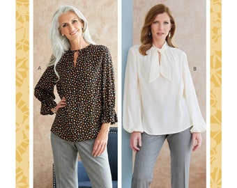 Misses' Tops Butterick Sewing Pattern B6754 | Etsy