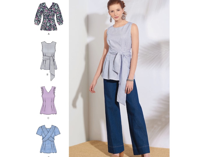 Misses Tops Simplicity Sewing Pattern S9782 Uncut, FF - Etsy