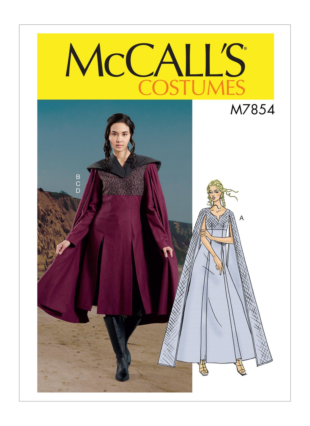 Misses Costume Mccall's Sewing Pattern M7854 Uncut, FF - Etsy