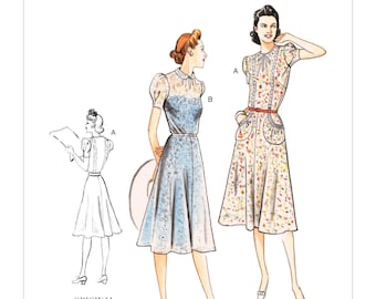 Misses' Dress Vogue Sewing Pattern V1724 | Etsy