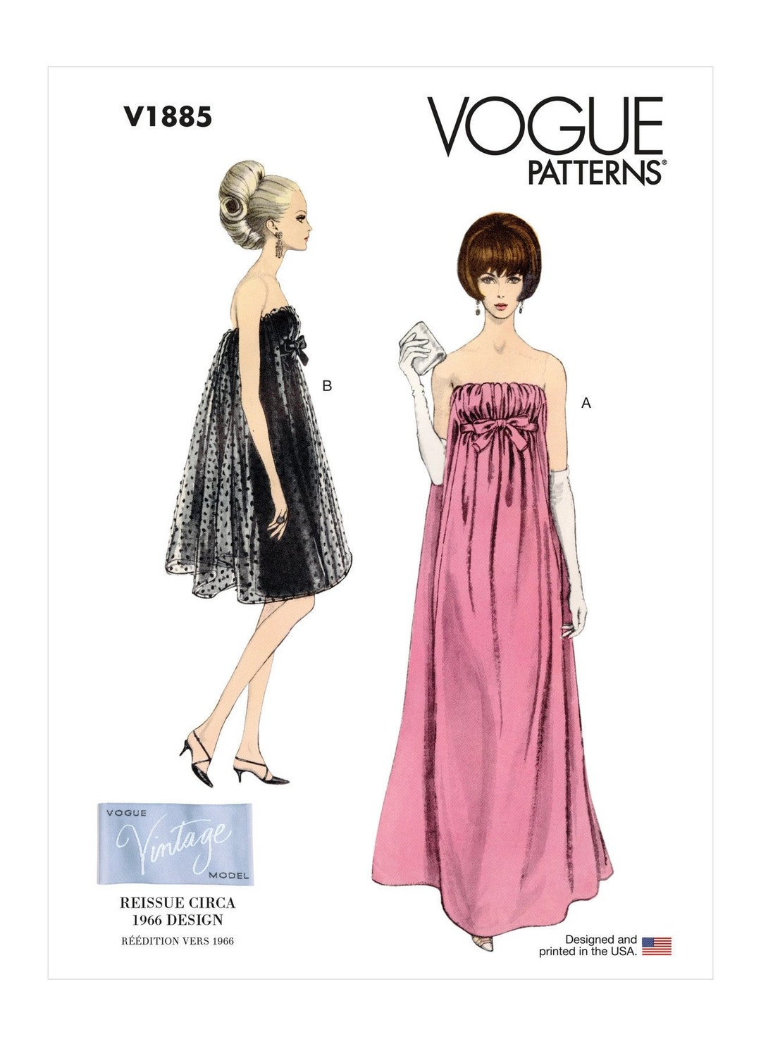 Misses Special Occasion Dress Vogue Sewing Pattern V1885 Uncut, FF - Etsy