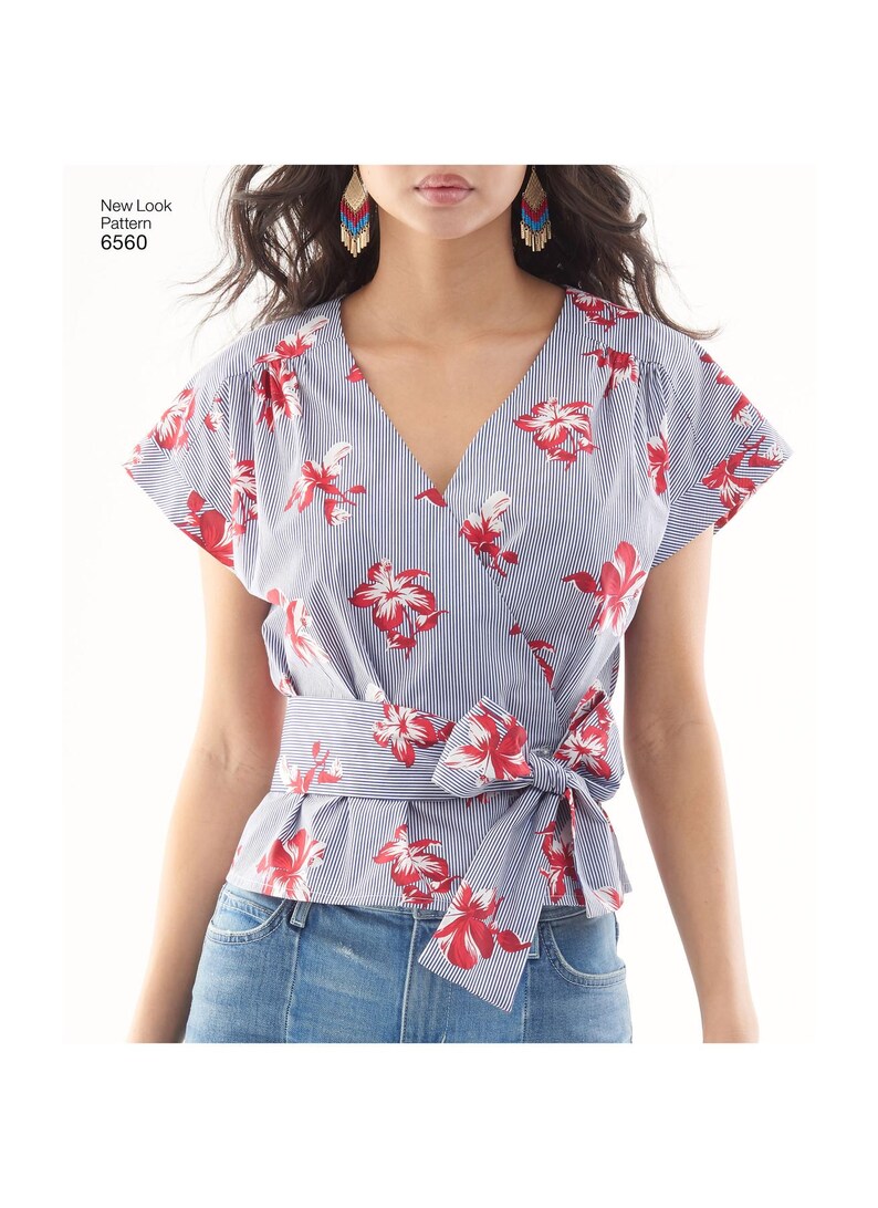 Misses' Wrap Tops New Look Sewing Pattern N6560 Uncut, FF - Etsy