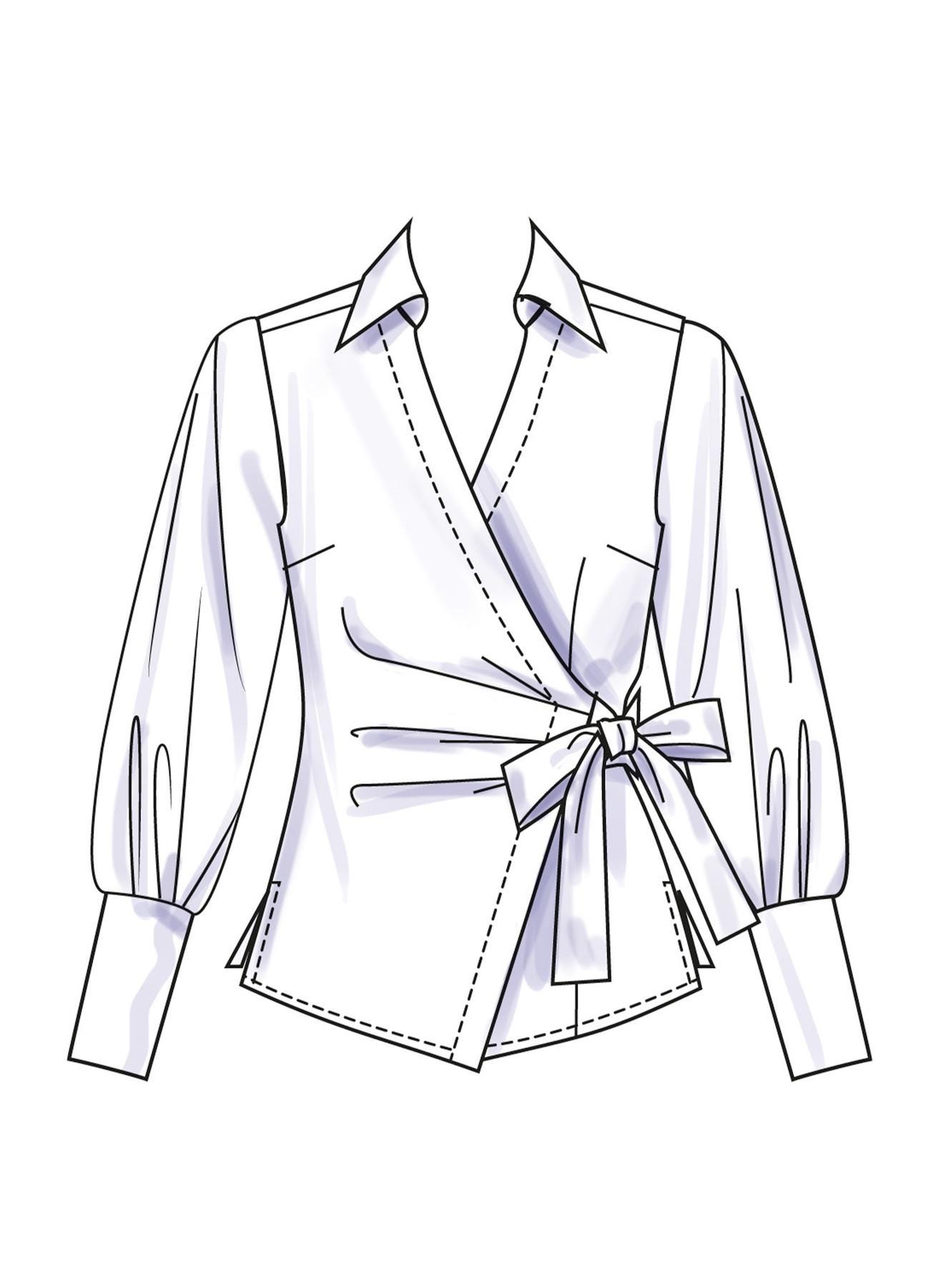 Misses' Wrap Top With Sleeve Variations Simplicity Sewing Pattern S3135 ...
