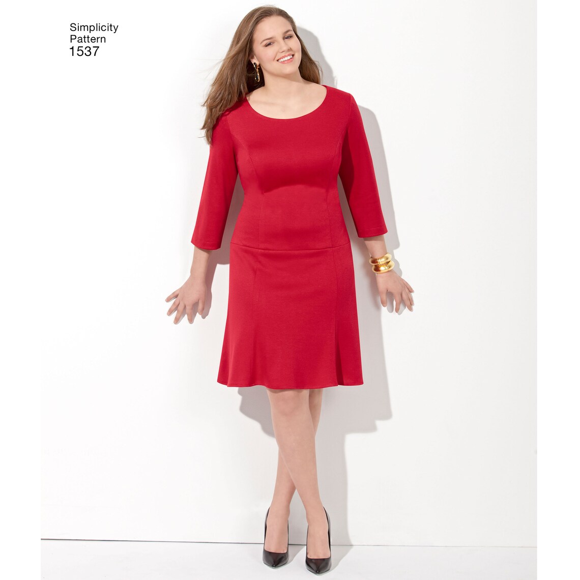 Misses and Plus Size Amazing Fit Dress Simplicity Sewing Pattern 1537 ...