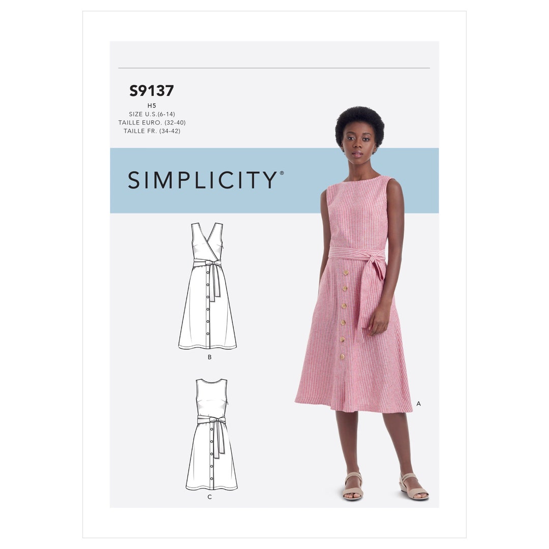 Misses' Cross-back Dress Simplicity Sewing Pattern S9137 Uncut, FF - Etsy
