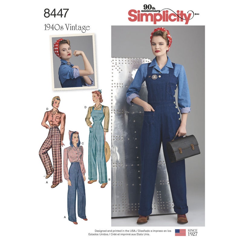 1940s Womens Overalls Pattern - Etsy