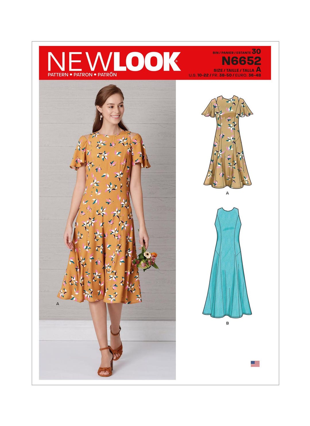 Out of Print Misses' Fit and Flared Dress With Length and Sleeve ...