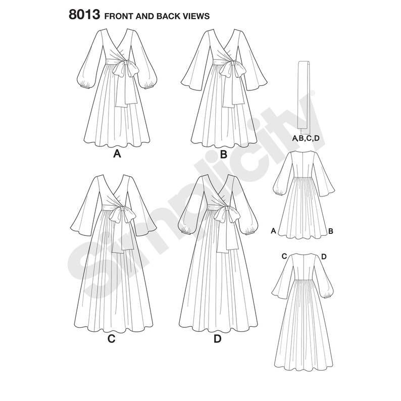 Misses Vintage 1970s Dresses Simplicity Sewing Pattern 8013 Uncut, FF ...