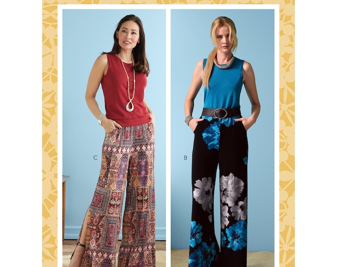 Misses' Elastic-waist Pants Butterick Sewing Pattern B6137 - Etsy