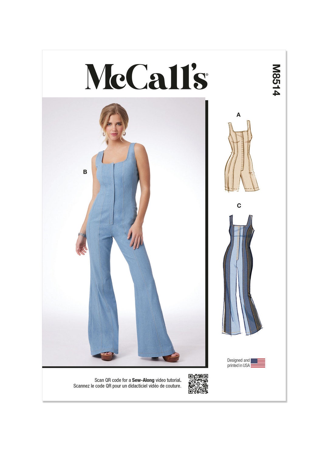 Misses' and Women's Romper and Jumpsuits Mccall's Sewing Pattern M8514 ...