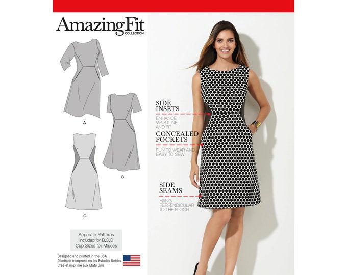 Misses' and Miss Plus Amazing Fit Dress Simplicity Sewing Pattern 1277 ...