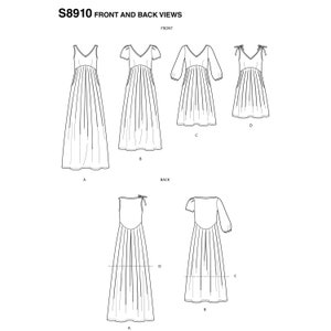 Misses Dress Simplicity Sewing Pattern S8910 Uncut, FF - Etsy