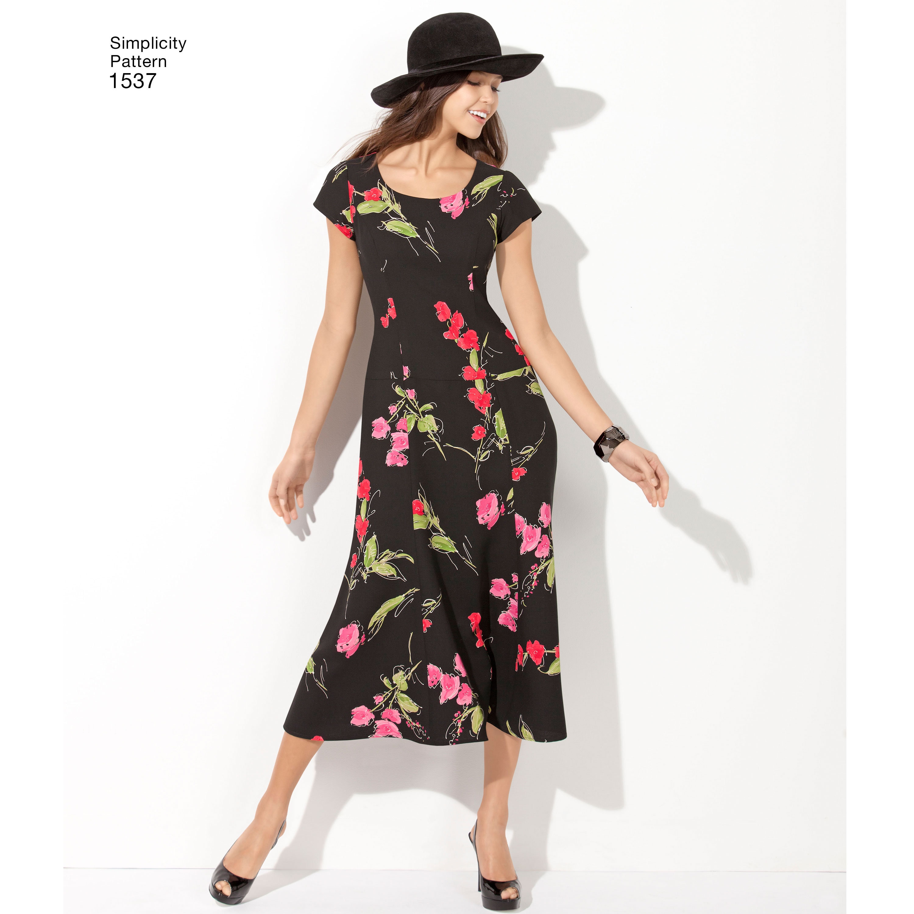 Misses and Plus Size Amazing Fit Dress Simplicity Sewing Pattern 1537 ...
